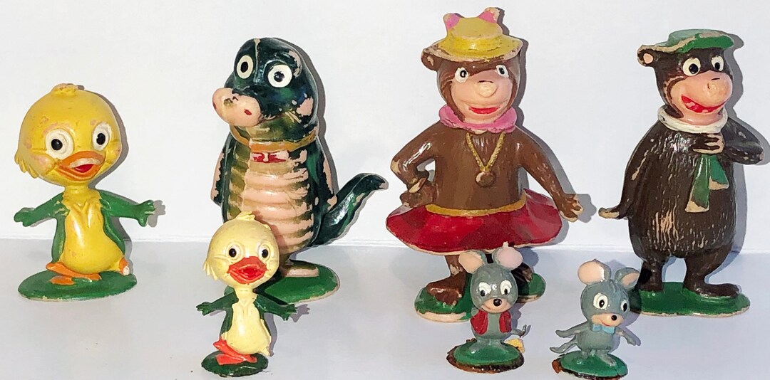Vintage LARGER MARX TINYKINS Large Scale Rare Sized Figures Plastic ...