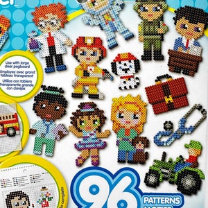 CHILDRENS PERLER PATTERNS 96 Patterns Motifs When I Grow up Pattern Pad ...