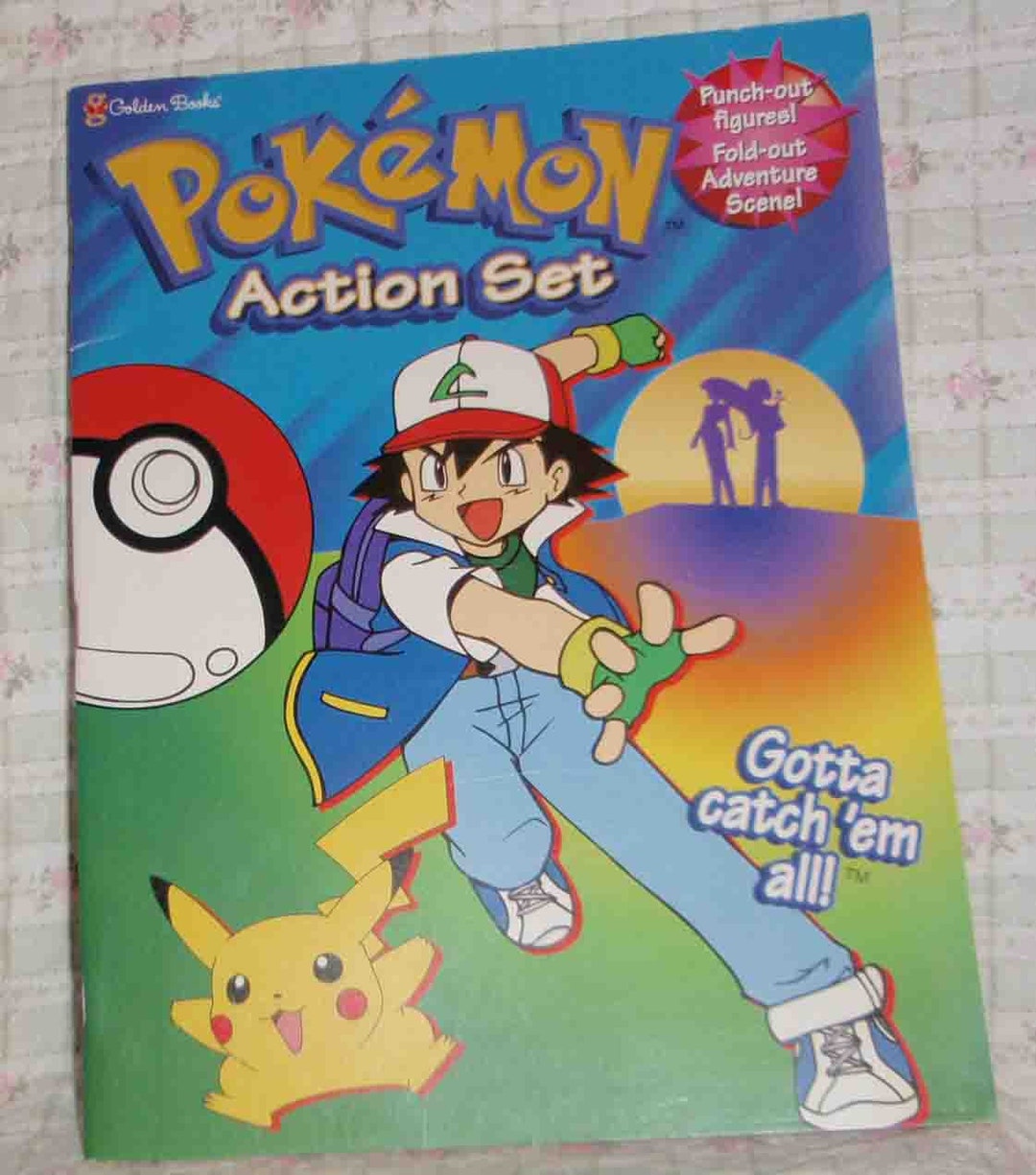 Unused Uncut Book POKEMON ACTION SET Stand-ups Scene 1999 Your ...
