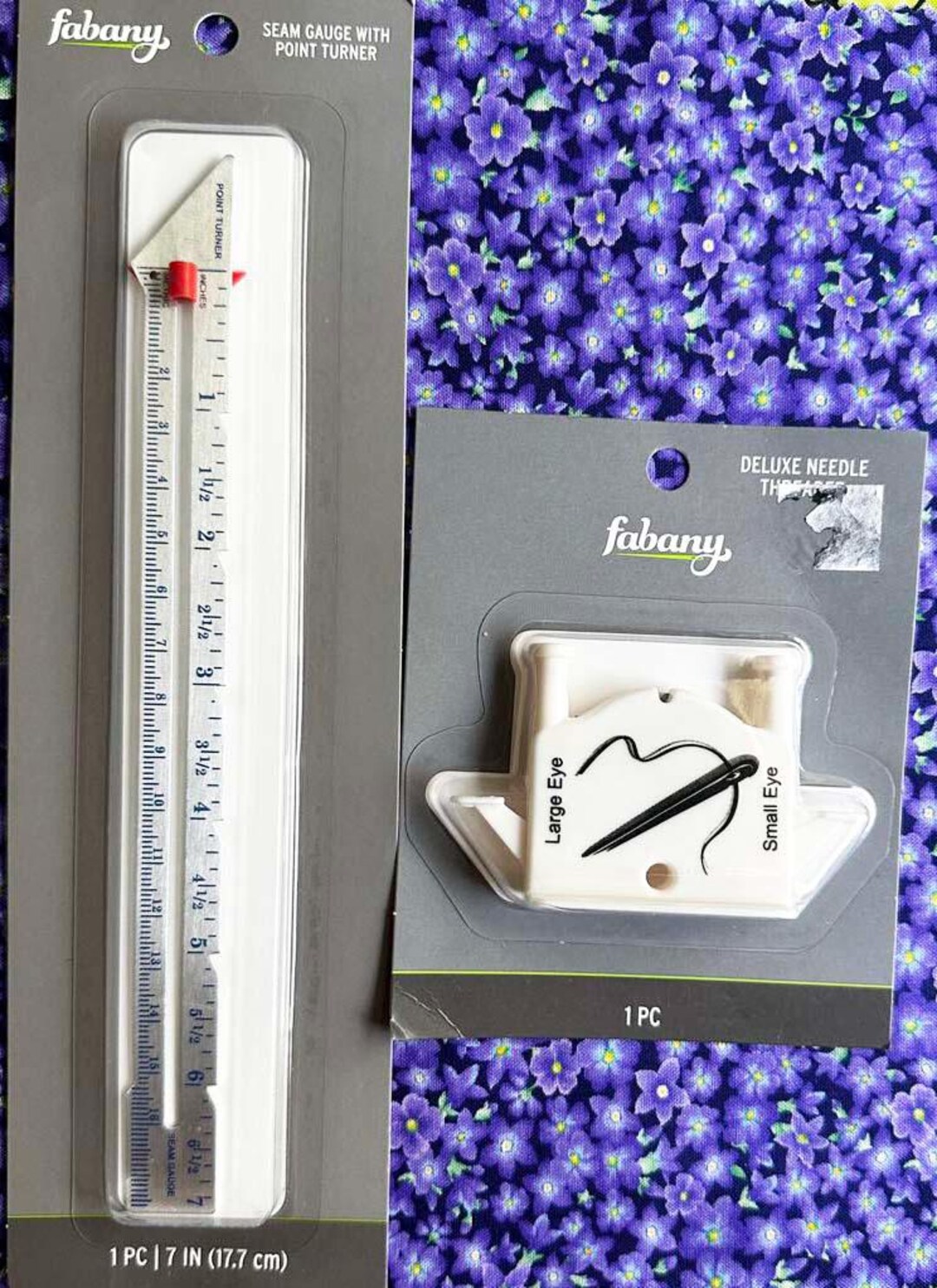 FABANY SEAM GAUGE With Point Turner and Large & Fabany Deluxe Small Eye ...