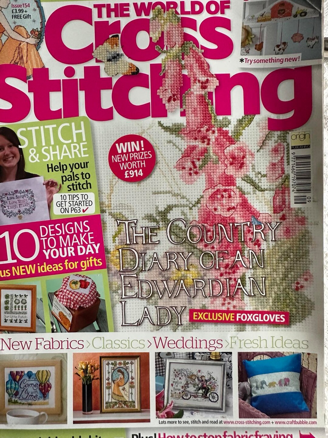 WORLD of CROSS STITCHING U.K. Cross Stitch Magazine Issue 154 the ...