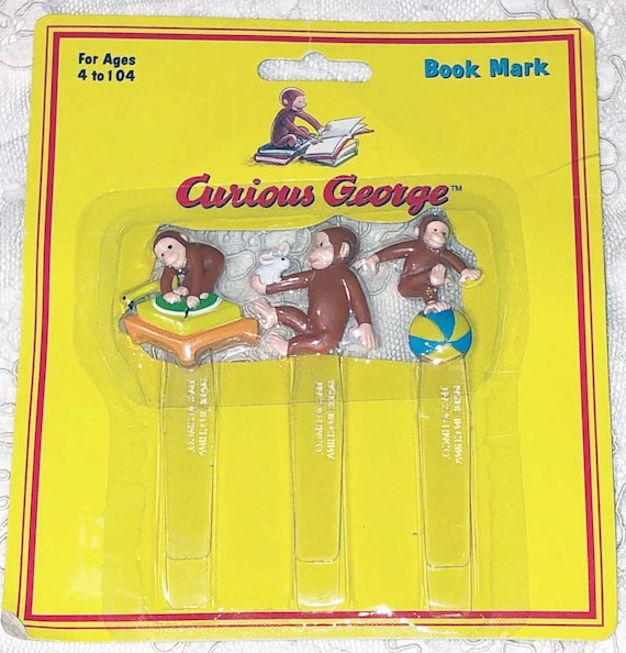 CURIOUS GEORGE PLASTIC Set of 3 Different Bookmarks for - Etsy