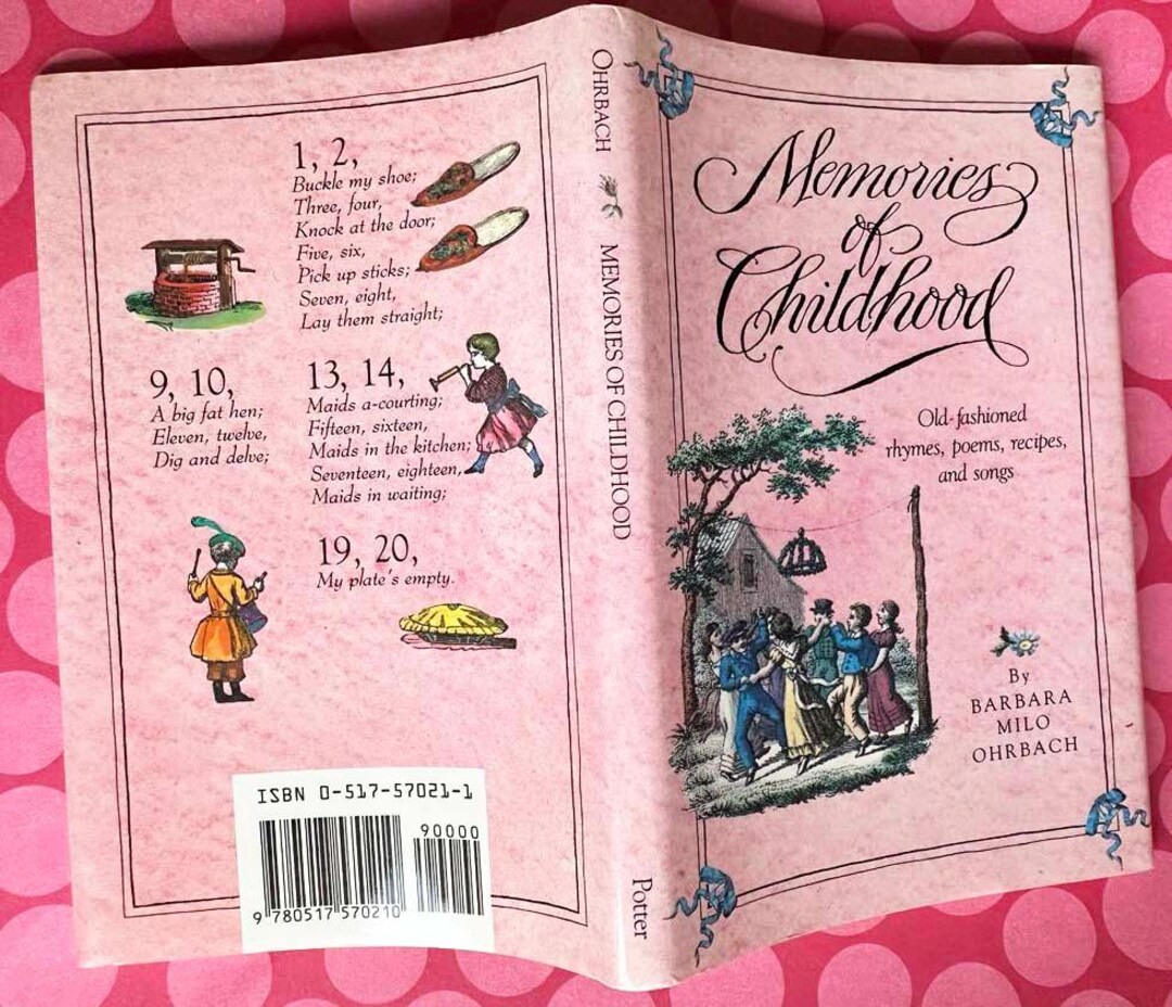 1988 MEMORIES of CHILDHOOD Old Fashioned Hardbound Gift Size Book by ...
