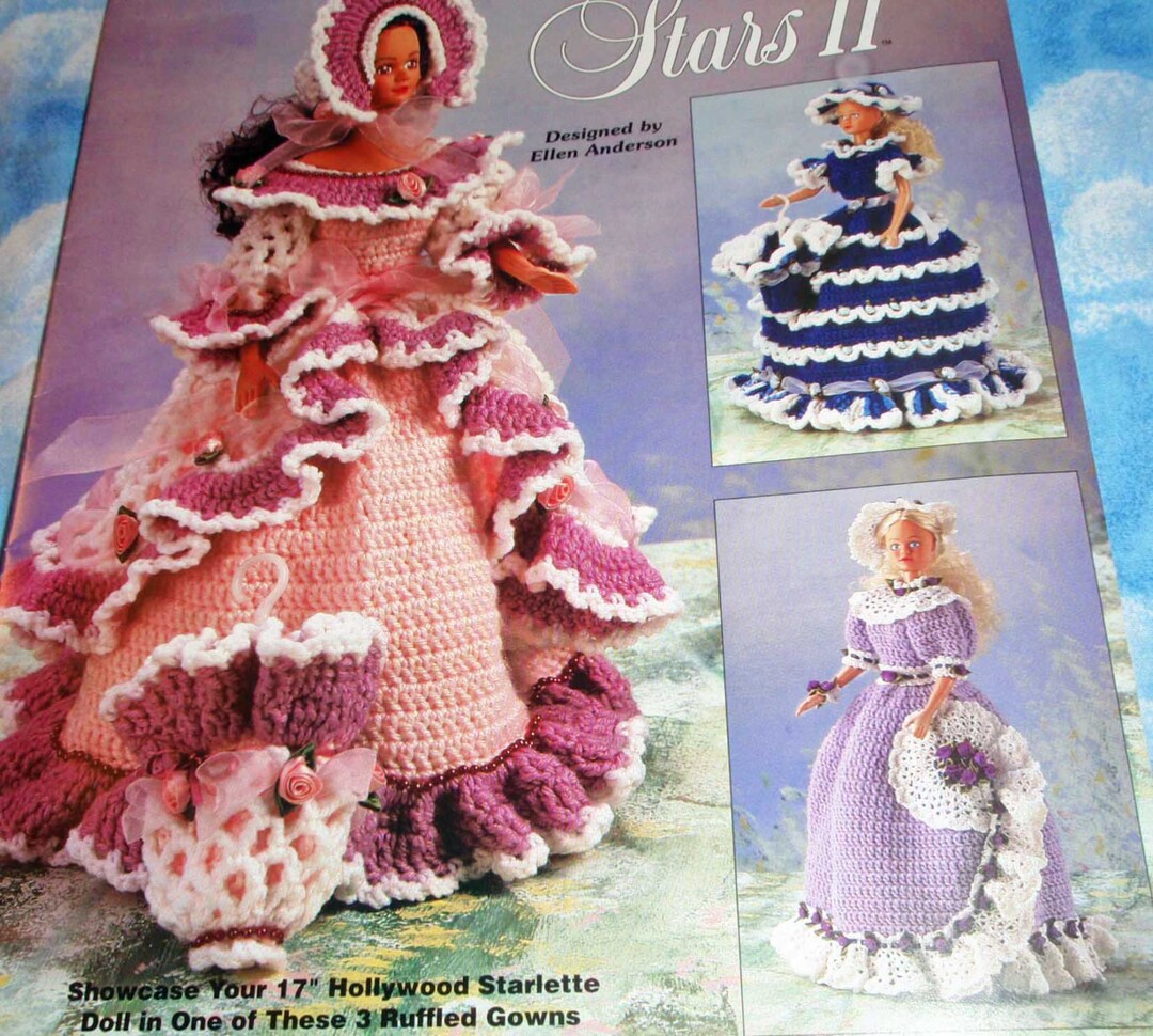 Needlecraft Shop HOLLYWOOD STARS II Crochet Leaflet for 17" Hollywood ...