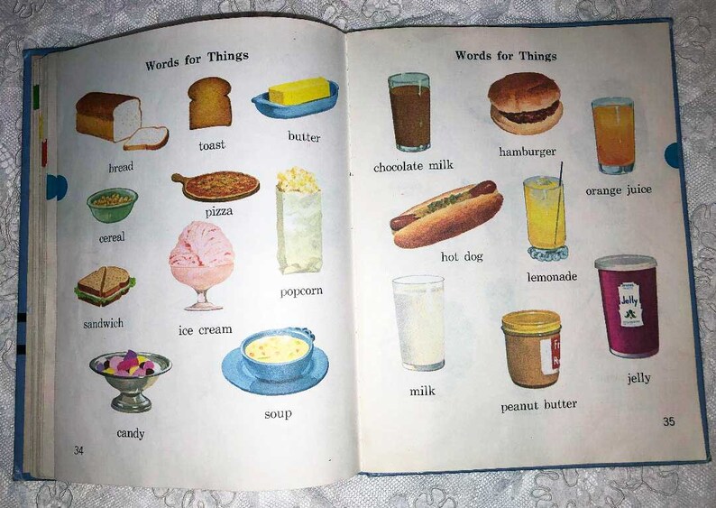 1964 MY LITTLE PICTIONARY Scott Foresman and Company Words I - Etsy