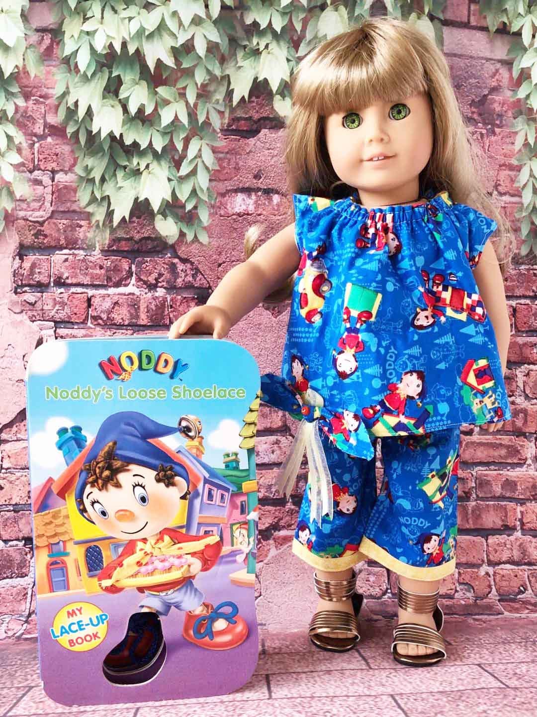 NODDY CARTOON 2 PIECE Outfit for 18" American Girl Doll and Like Size ...