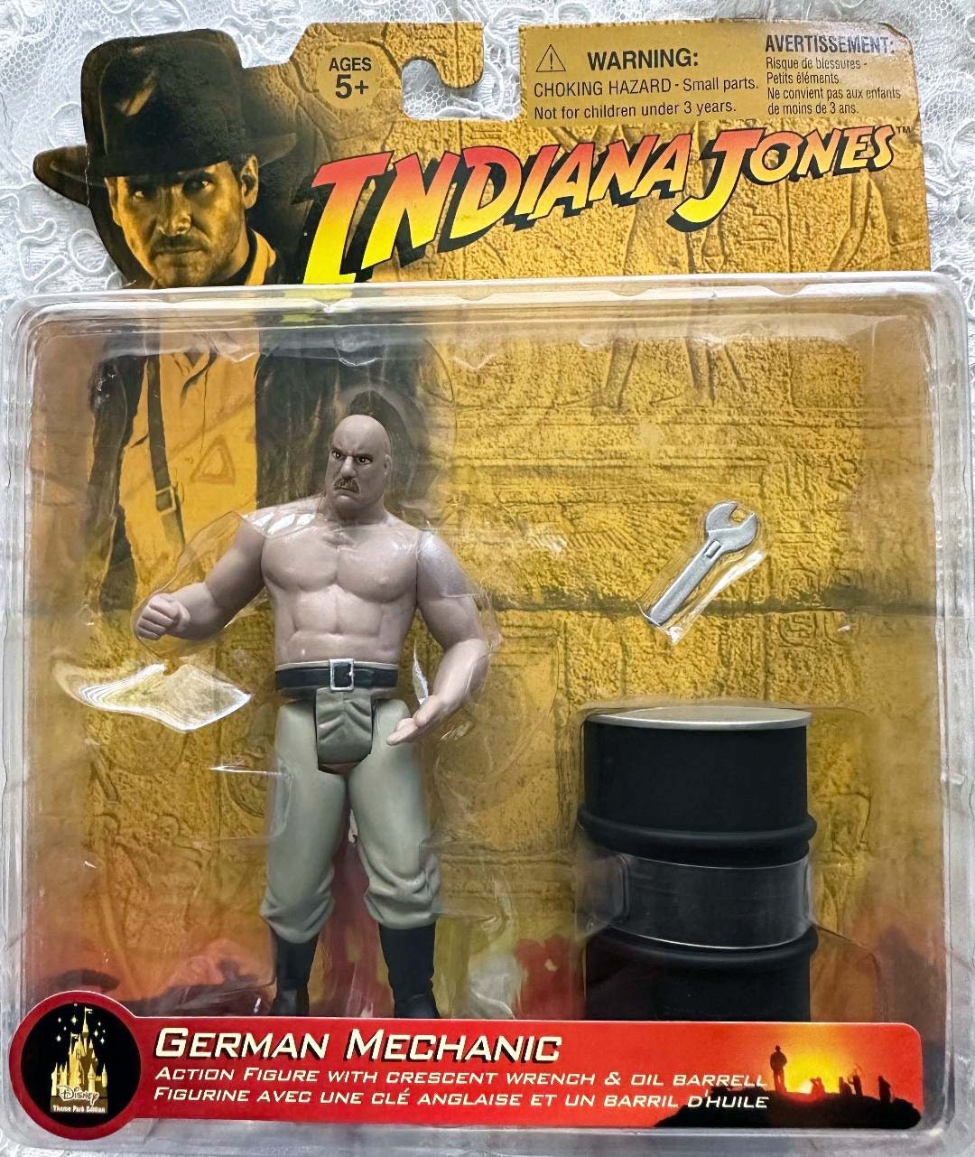 2003 VINTAGE INDIANA JONES German Mechanic Action Figure With Crescent ...