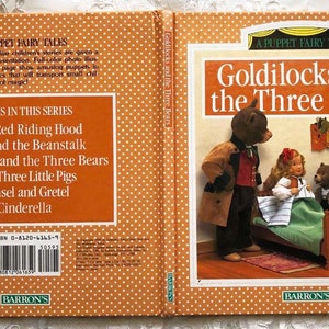1990 PUPPET FAIRY TALES Goldilocks & the Three Bears Hardbound ...