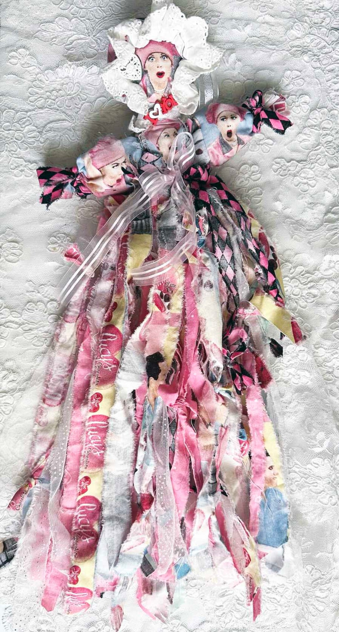 I LOVE LUCY RAG Doll Handmade by Myself Hang on Door or Wall Unusual ...