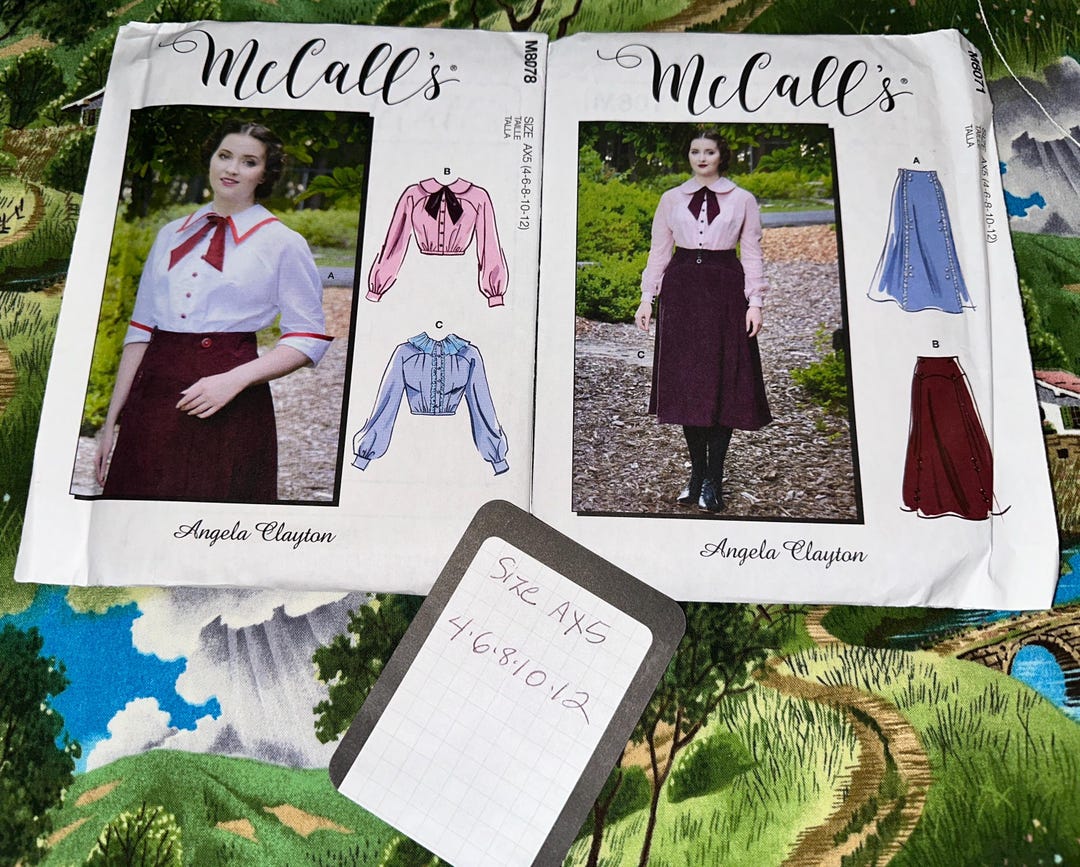 Two (2) Mccall's MATCHING SEWING Patterns M8071 and M8078 Size AX5 4 6 ...
