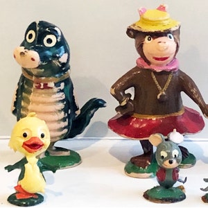 Vintage LARGER MARX TINYKINS Large Scale Rare Sized Figures Plastic ...