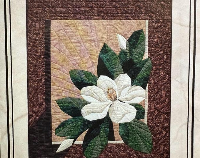 MAGNOLIA QUILT ORIGINAL Chart (not a Download) 25" X 30" Eileen Bahring ...