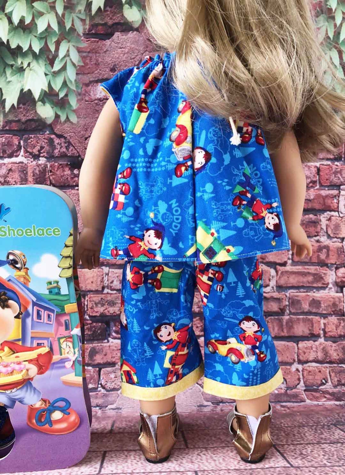 NODDY CARTOON 2 PIECE Outfit for 18" American Girl Doll and Like Size ...