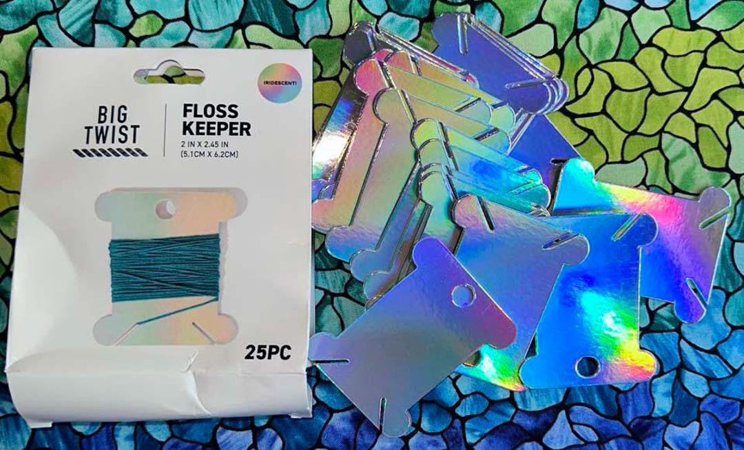 IRIDESCENT FLOSS KEEPERS for Your Cross Stitch Flosses 25 Pieces in a ...
