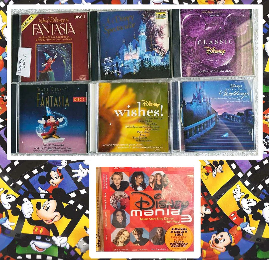 DISNEY CD LOT Used and New Disney Mania 3 (new) Classic Volume I.V. 60 ...