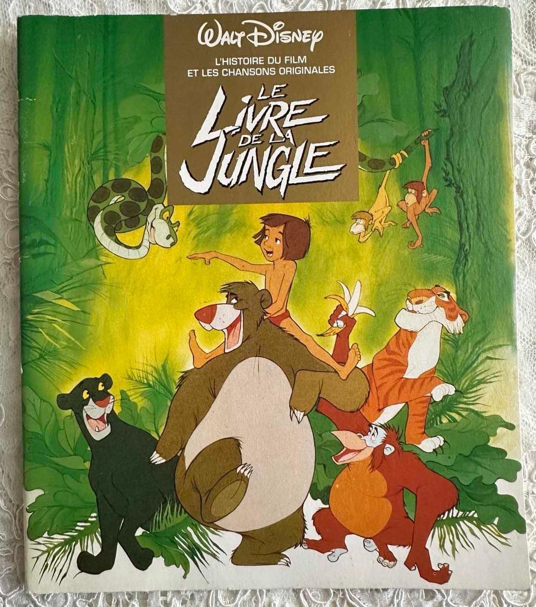 The JUNGLE BOOK FRANCE French Walt Disney Vintage From 1993 Softbound ...