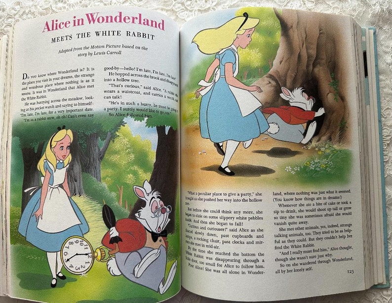 1962 WALT DISNEY STORYLAND Thick Hardbound Book in Great Condition ...