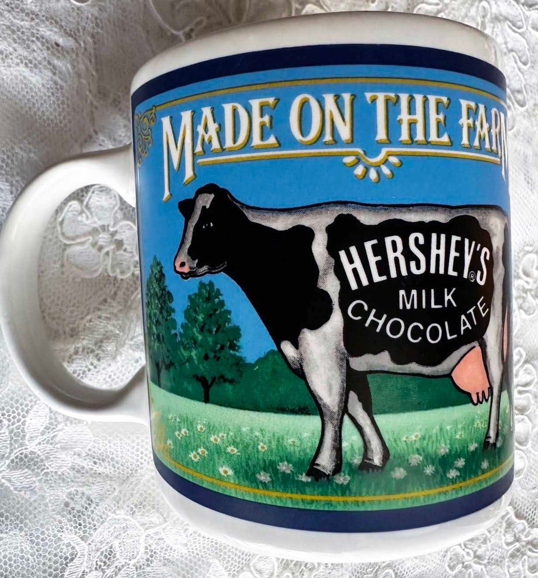 1993 HERSHEY FOODS COW Made on the Farm Hershey's Hot Chocolate Coffee ...
