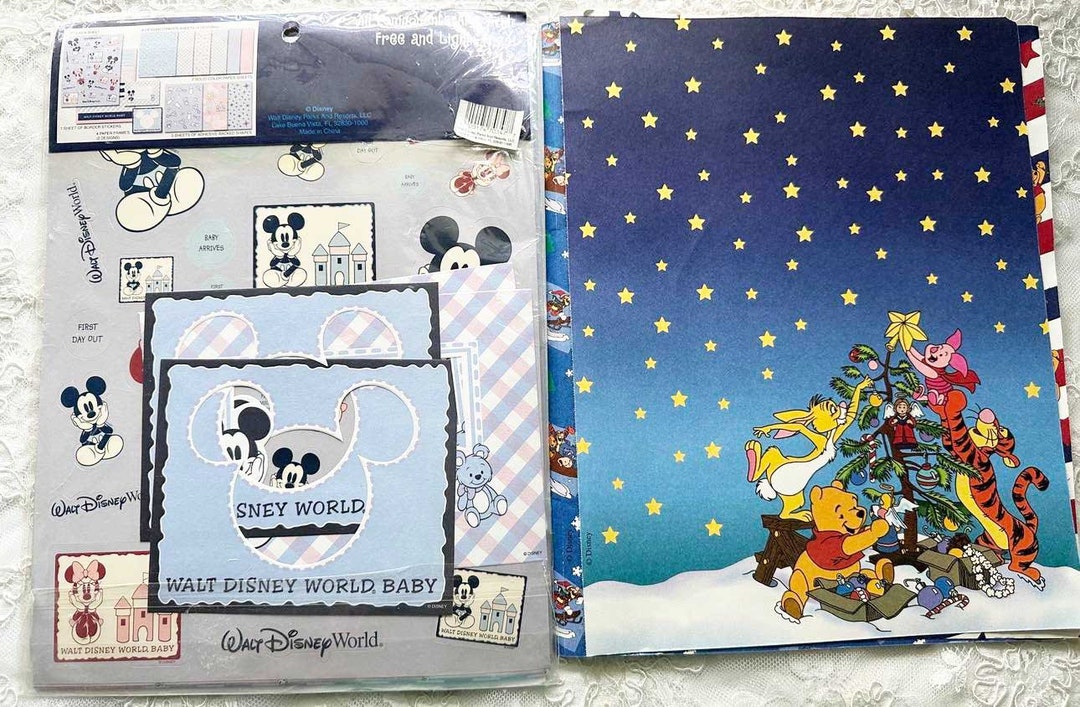 WALT DISNEY WORLD Parks Art of Disney Store Baby Theme Scrapbooking Kit ...