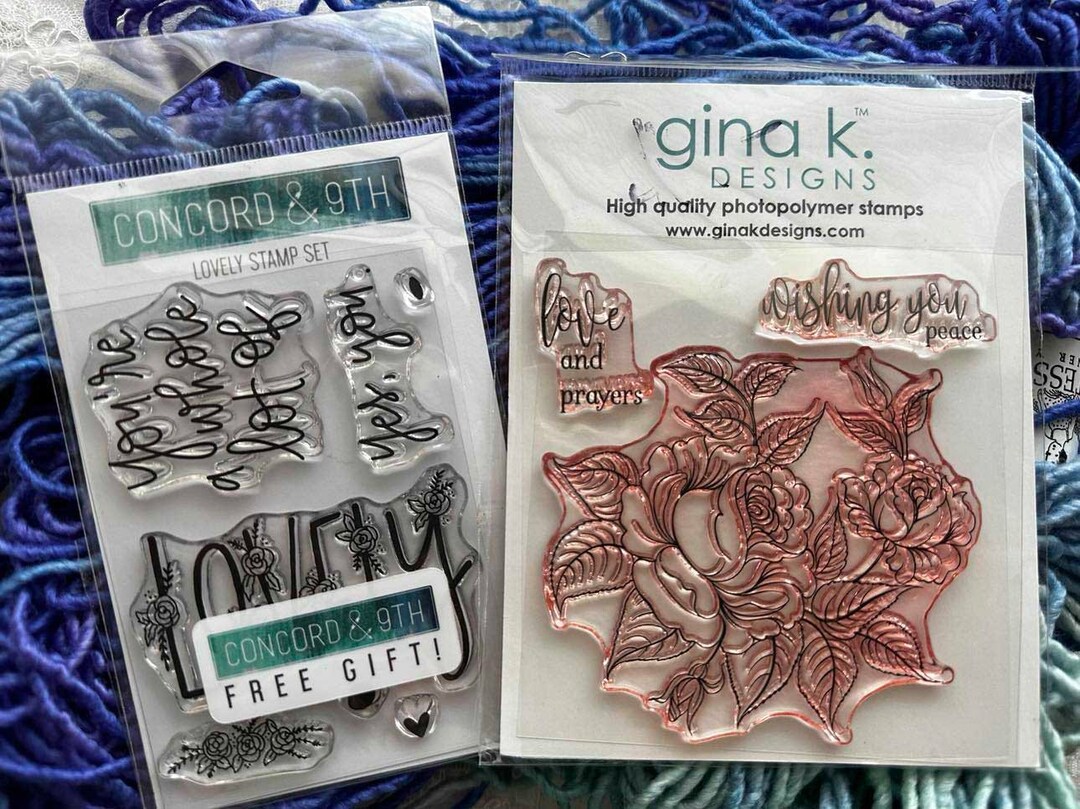 PHOTOPOLYMER STAMPS PINK Roses Love & Prayers Wishing You - Etsy