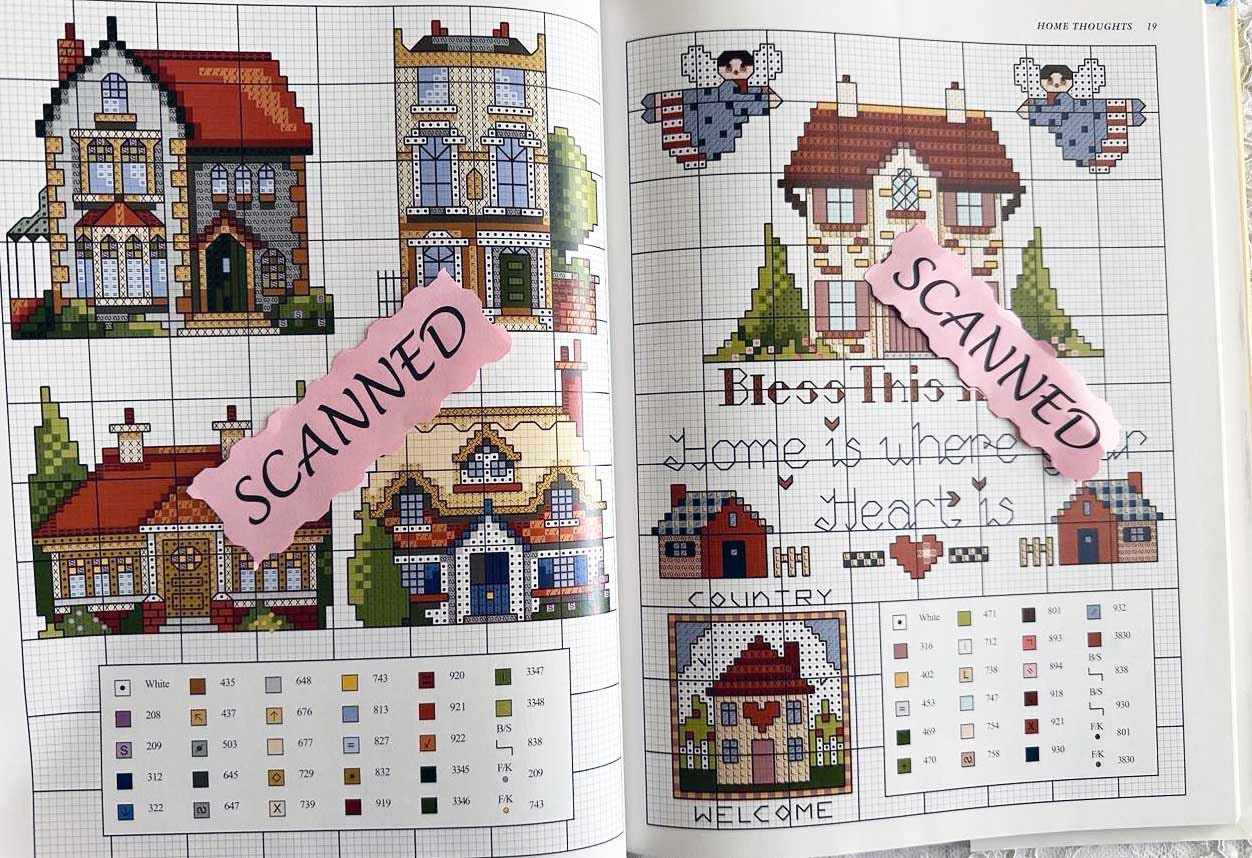 Sue Cook WIZARD VICTORIAN HOUSES Tons of Color Cross Stitch Designs ...