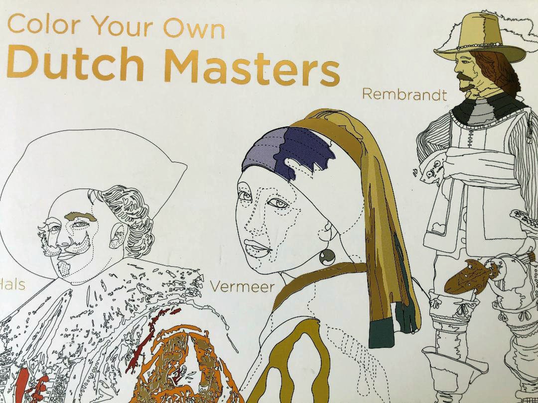 DUTCH MASTERS REMBRANDT Color Your Own Book Hals Vermeer Night Watch ...