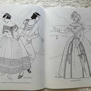 DOVER VICTORIAN FASHIONS Tom Tierney Vintage Coloring Book 45 ...
