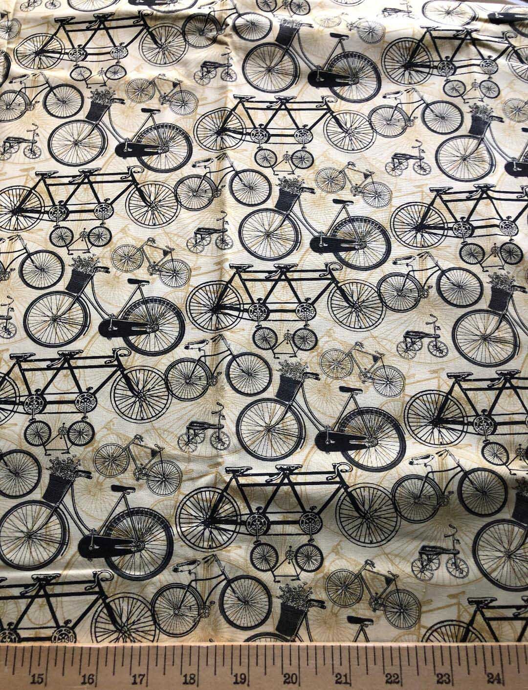 BICYCLES KATE Ward THACKER Next Day Art for Springs Industries - Etsy