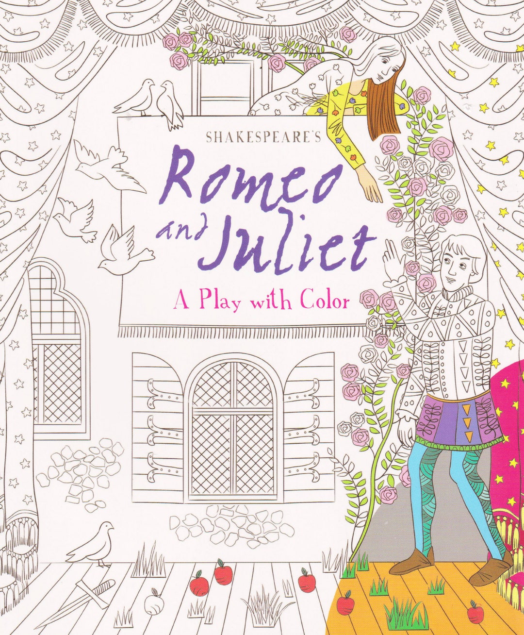 New ROMEO & JULIET SHAKESPEARE'S Play With Color Page Quality Coloring ...