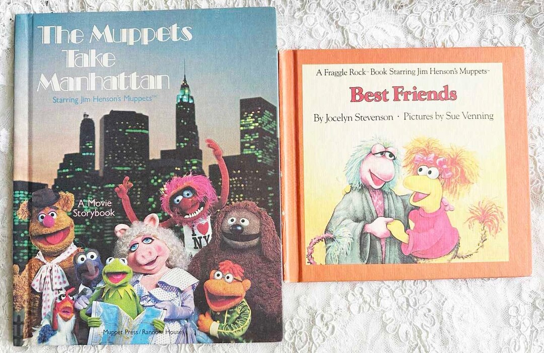 2 1980s VINTAGE MUPPETS HARDBOUND Books the Muppets Take Manhattan ...