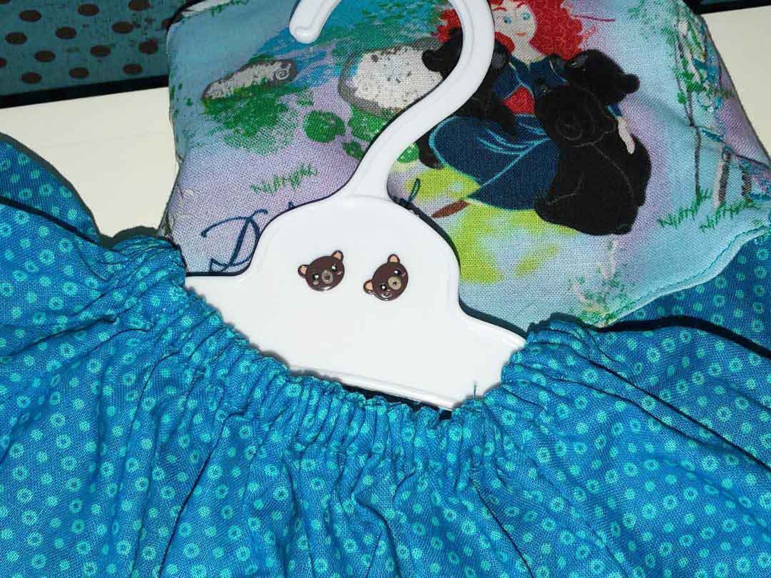 DISNEY MERIDA BRAVE 18" Doll Dress & Corset Set Includes Plastic Hanger ...