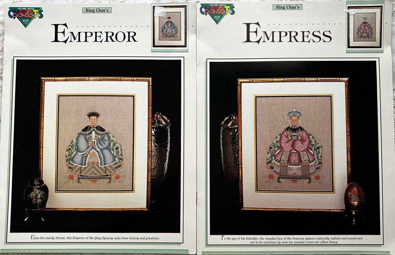 VINTAGE EMPEROR & EMPRESS True Colors Original Cross Stitch Charts ...