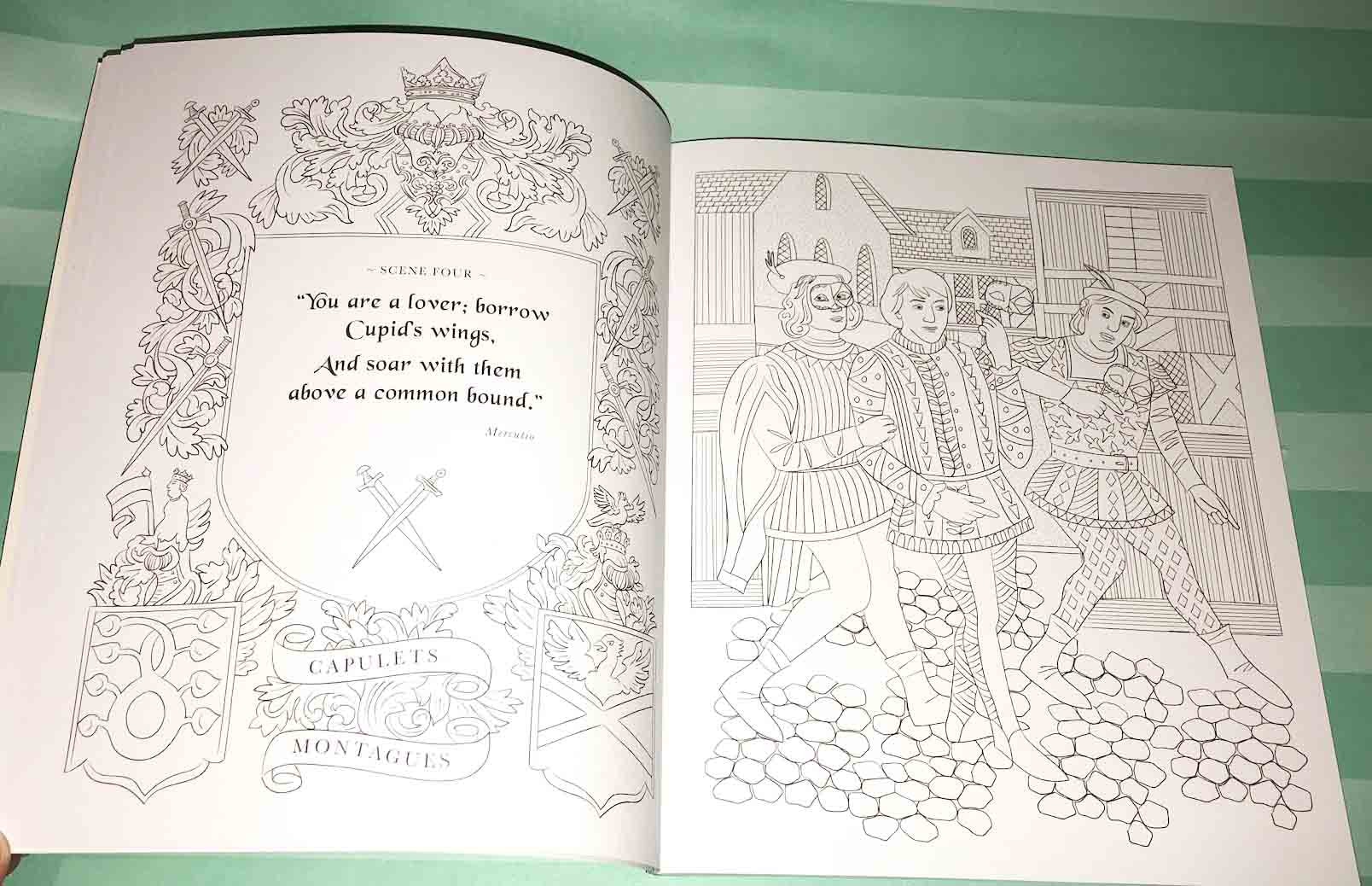New ROMEO & JULIET SHAKESPEARE'S Play With Color Page Quality Coloring ...
