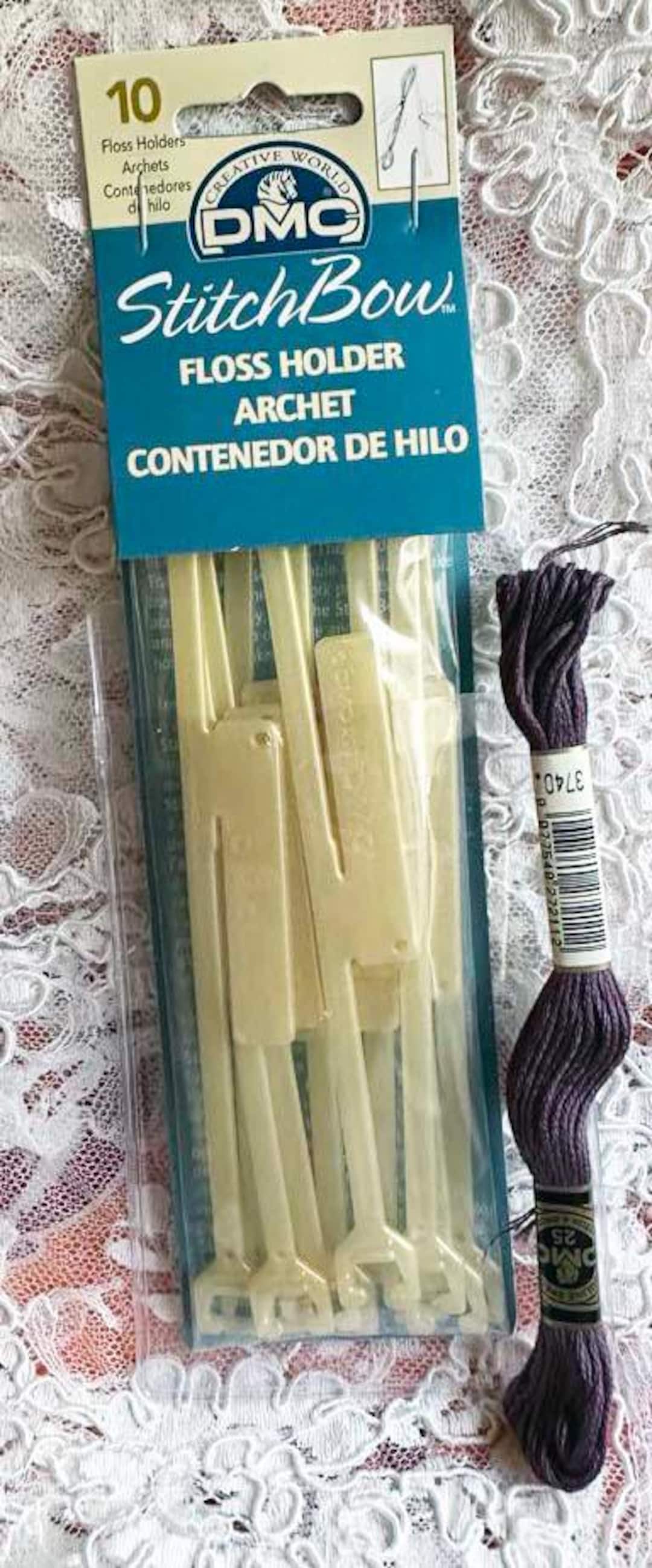 DMC STITCH BOW Cross Stitch Floss Holder 10 Plastic Holders for Your ...