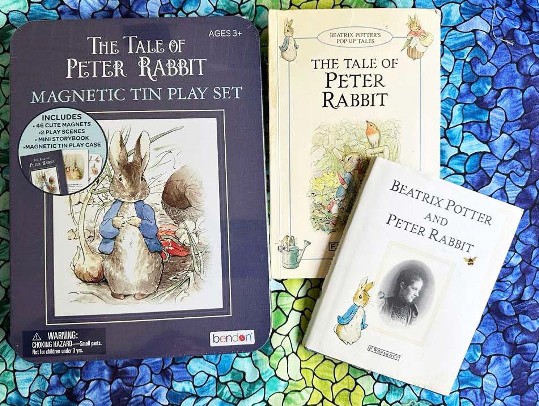 1993 Hardbound BEATRIX POTTER PETER Rabbit Miniature Book, Pop up Card ...