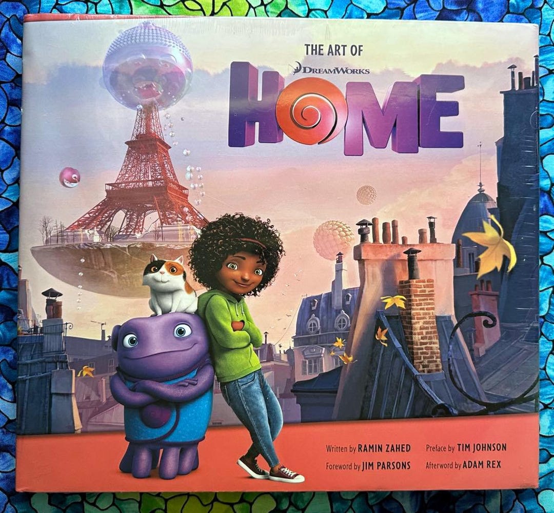 ART of DREAMWORKS HOME Coffee Table Art Book Ramin Zahed, Tim Johnson, Jim Parsons, Adam Rex ...