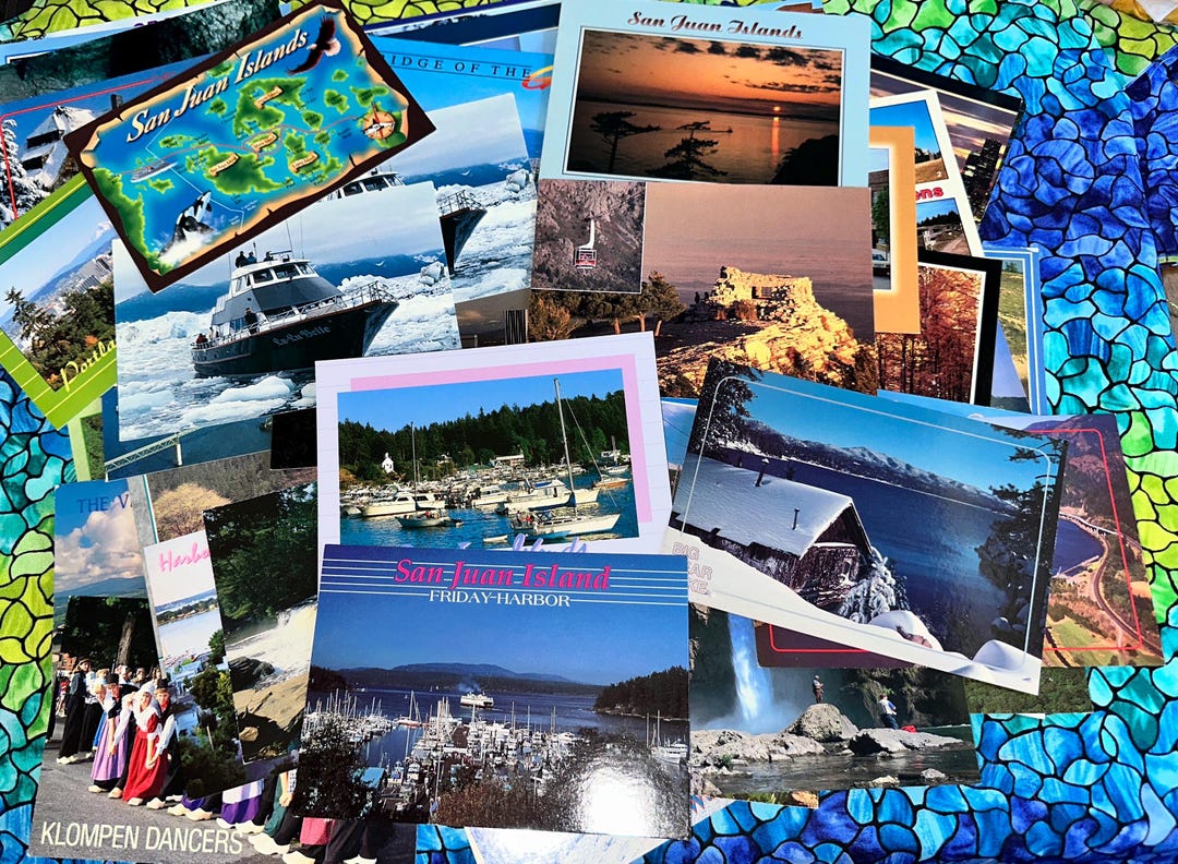 Over 60 VINTAGE POSTCARDS NW Mainly Washington, Oregon, Michigan - Only ...
