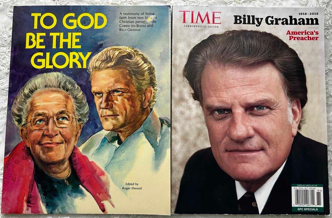 BILLY GRAHAM & CORRIE Ten Boom Vintage to God Be the Glory Book Edited ...