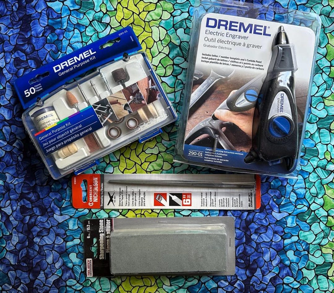 50 Piece DREMEL GENERAL PURPOSE Kit, Electric Engraver, 6" Slim Taper ...