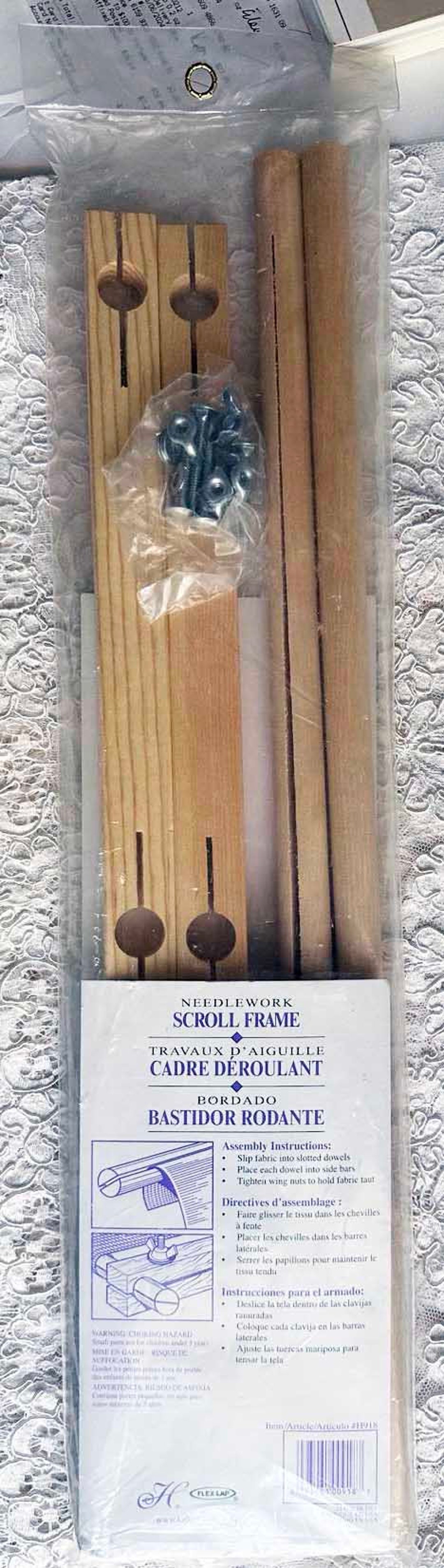 NEEDLEWORK SCROLL FRAME Working Frame Ideal for Cross Stitch ...