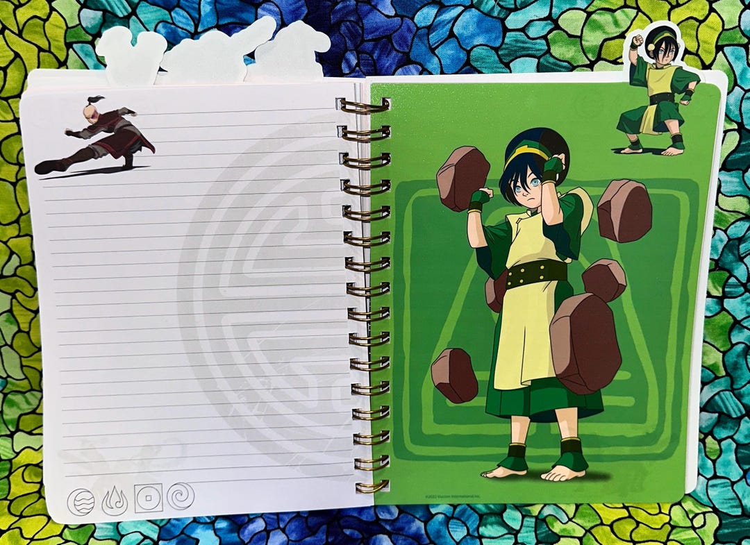 AVATAR LAST AIRBENDER Nickelodeon Journal With 96 Lined Pages & Lots of ...