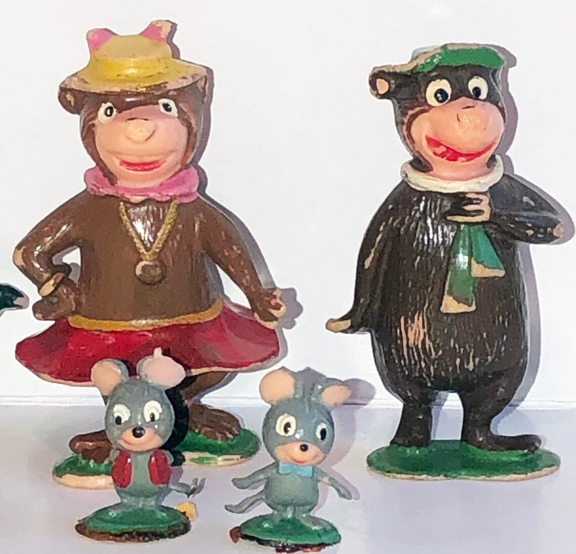 Vintage LARGER MARX TINYKINS Large Scale Rare Sized Figures Plastic ...