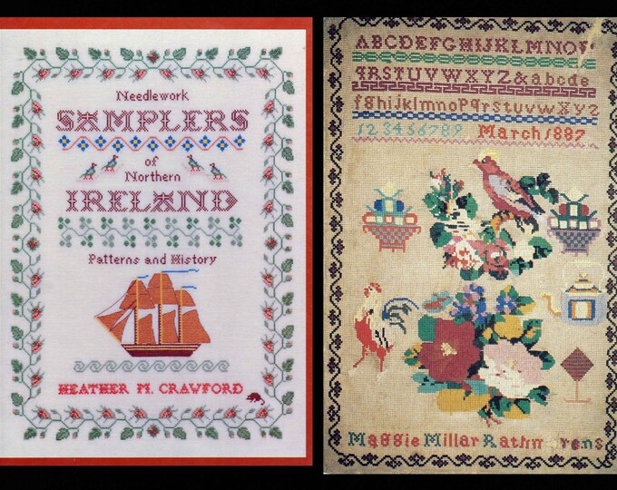 Vintage Hardbound Book NORTHERN IRELAND Patterns & History Needlework ...