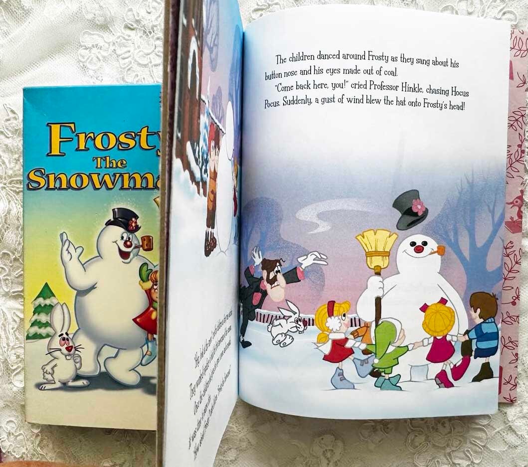 FROSTY the SNOWMAN VHS Video Tape and Little Golden Book Christmas ...