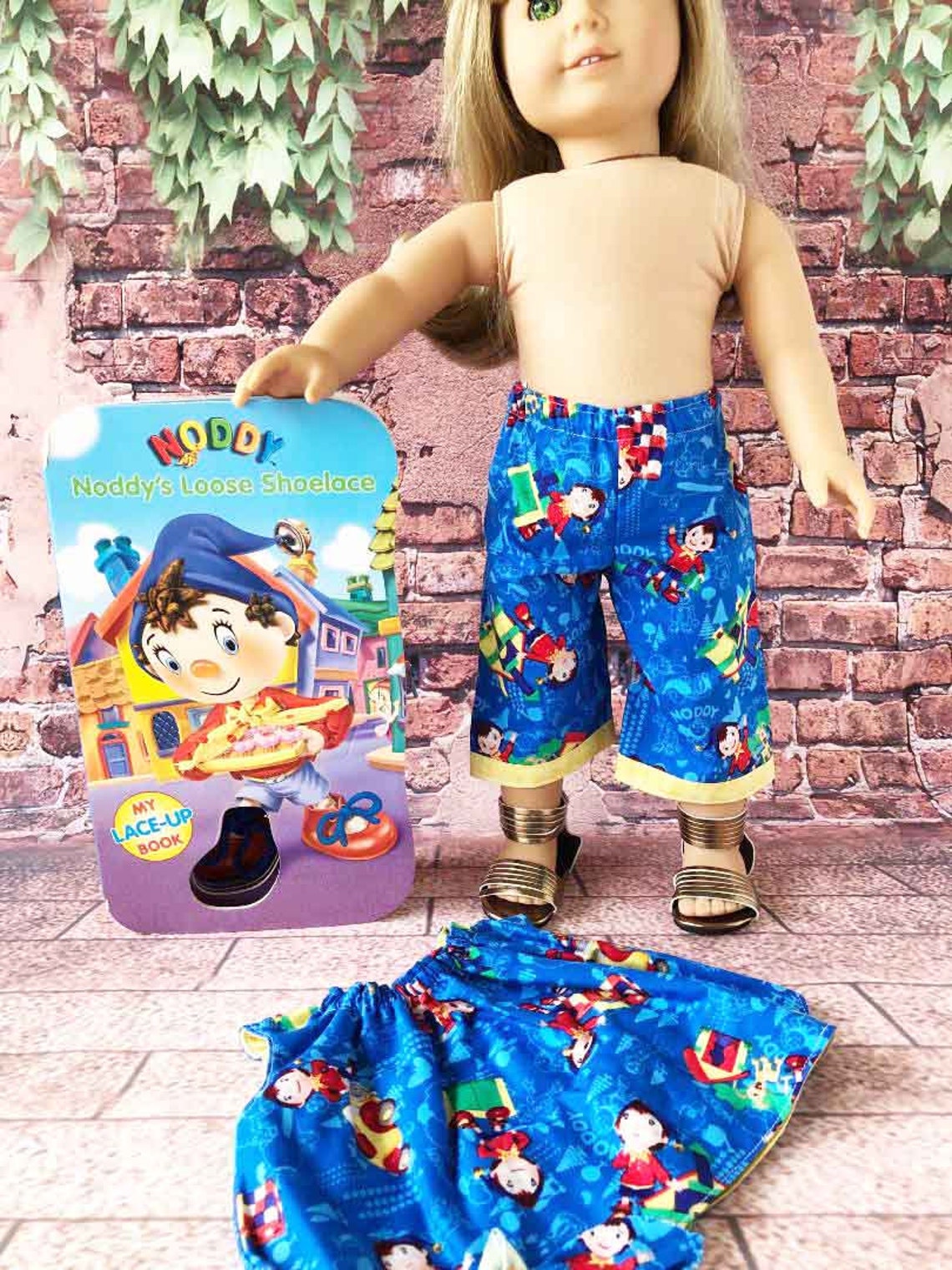 NODDY CARTOON 2 PIECE Outfit for 18" American Girl Doll and Like Size ...