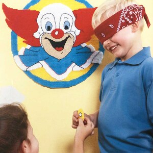 BOZO the CLOWN PLASTIC Canvas P.C. Original Thick Leaflet 9 Projects ...