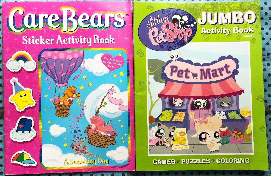 CARE BEARS & LITTLEST Pet Shop Sticker Activity Book A Sunshiny Day ...