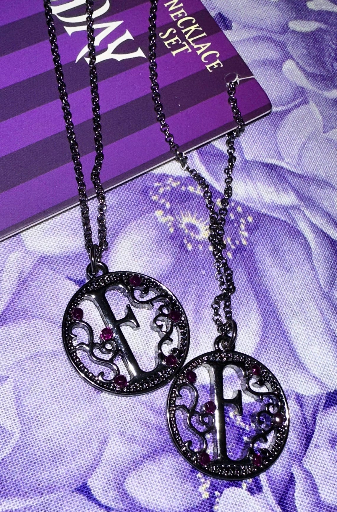 ADDAMS FAMILY WEDNESDAY Necklace Charm With the Initial "f" for ...