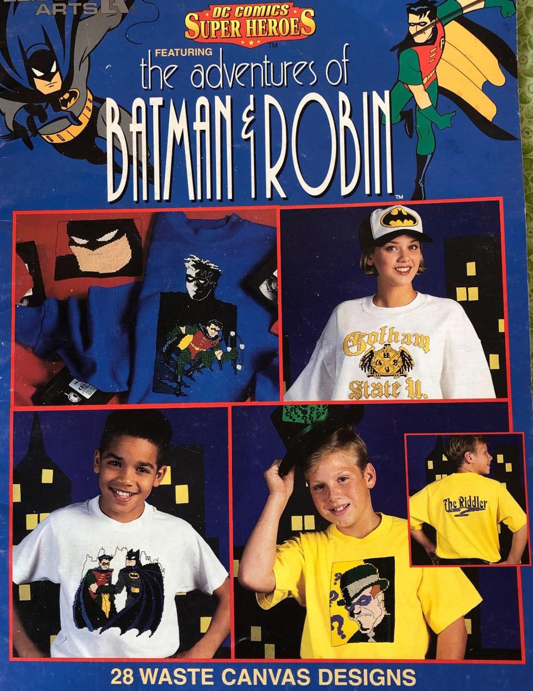 ADVENTURES of BATMAN & ROBIN Leisure Arts Full Color Leaflet 2902 28 ...