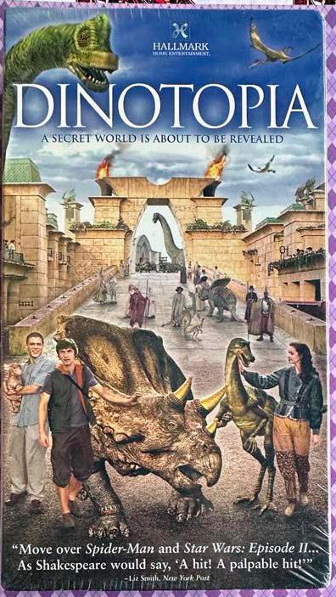 2002 HALLMARK DINOTOPIA TWO (2) Boxed V.H.S. Boxed Set "a Secret World is About to Be Revealed ...